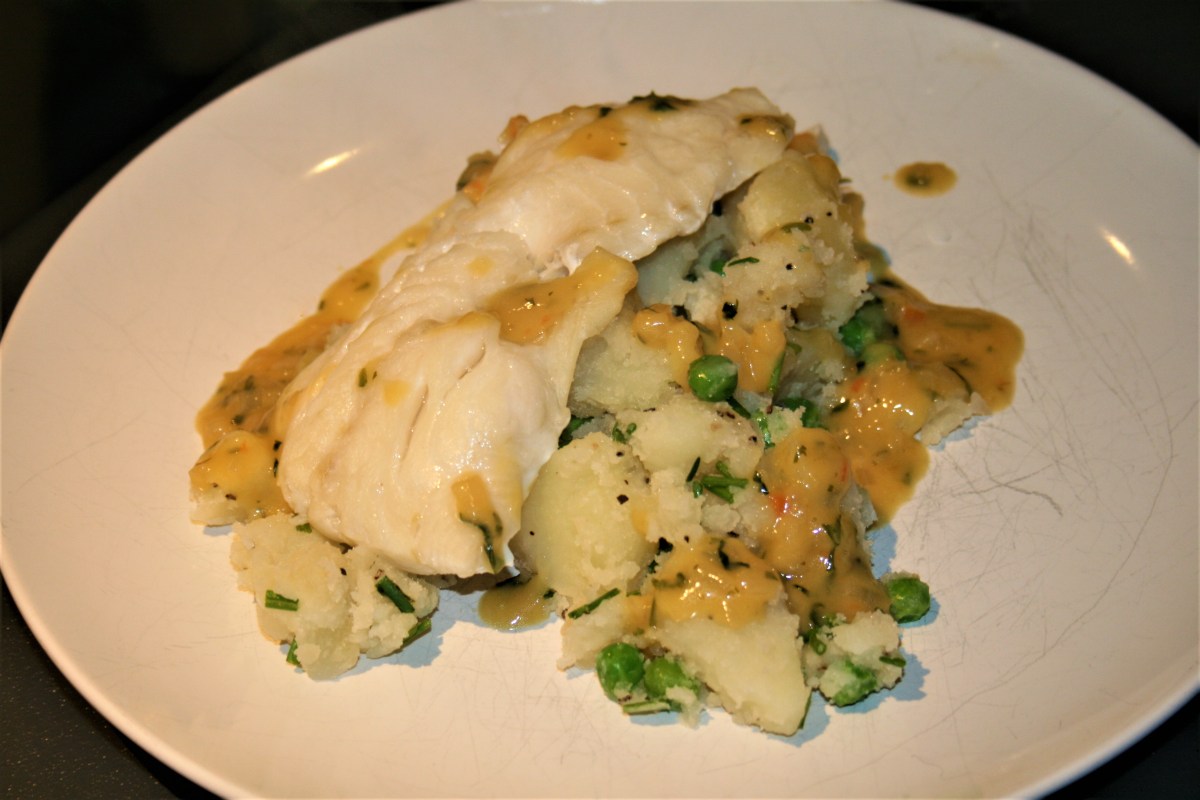 Cod in parsley and lemon butter sauce – Full As An Egg