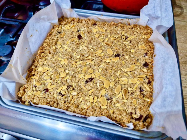 Cherry Bakewell Flapjacks – Full As An Egg